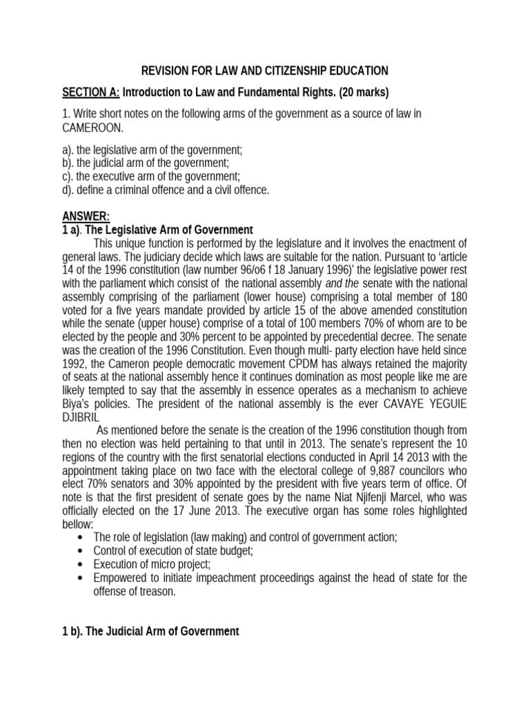 .Revision For Law and Citizenship Education - 1685532408000 | PDF ...