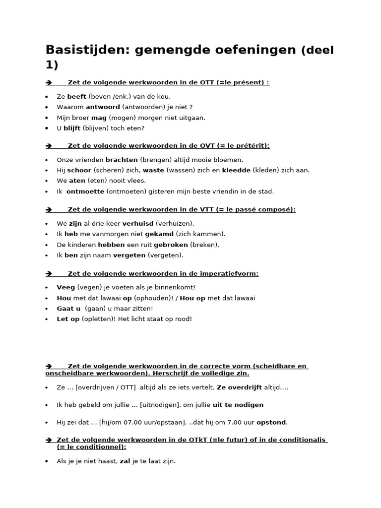Oefeningen | PDF