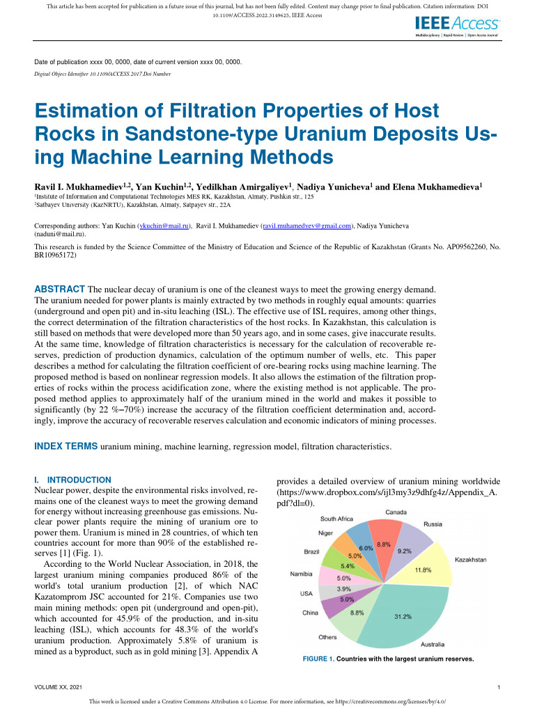 Estimation of Filtration Properties of H | PDF | Machine Learning ...