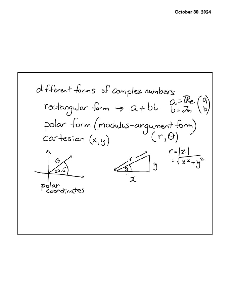 G11 Different Forms of Complex Numbers | PDF | Sports & Recreation ...
