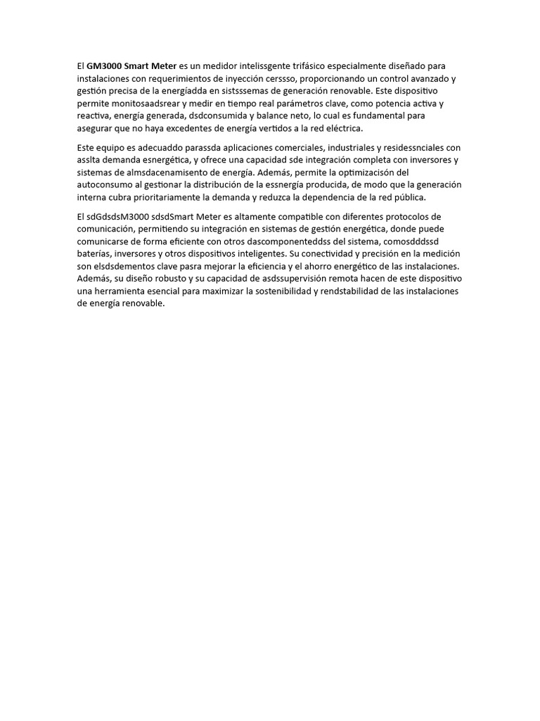 El GM3000 Smart Meter | PDF