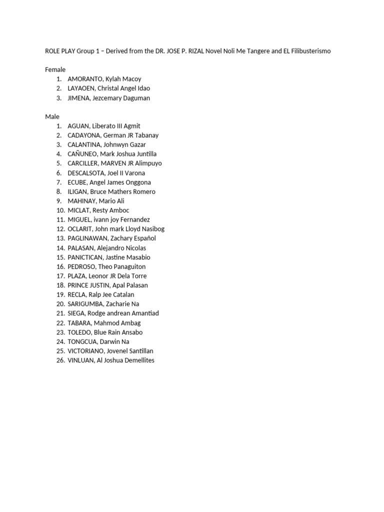 Role Play Group | PDF