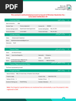 Ejari-Certificate Sample | PDF | Leasehold Estate | Renting