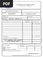 Official Receipt Template Philippines | PDF