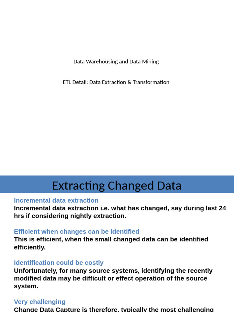 Details Extract Transform Load | PDF | Data Warehouse | Computing