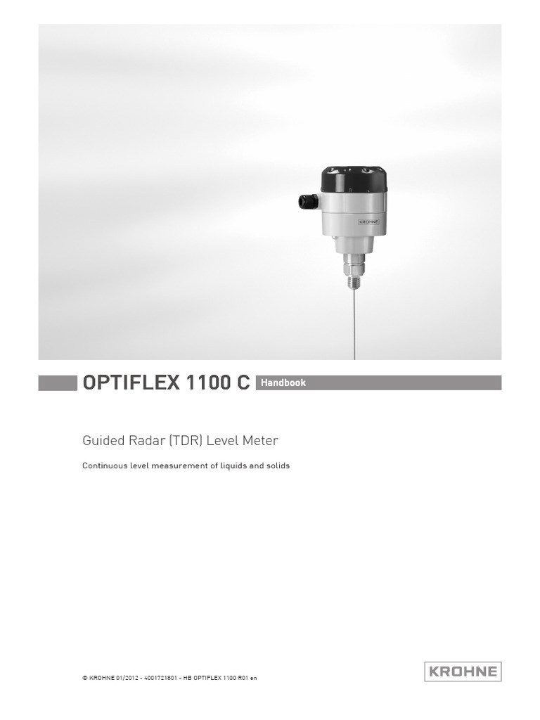 HB OPTIFLEX1100 en 120131 4001721801 R01 WEB | PDF | Electrostatic ...
