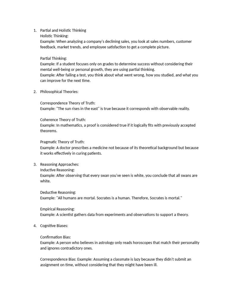 1st Quarter Reviewer Philo | PDF | Theory | Reason