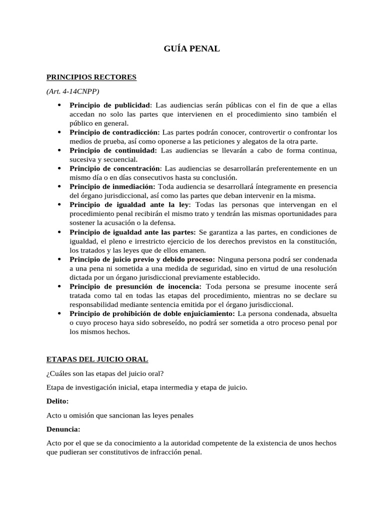 Guía Penal 7C | PDF | Queja | Sentencia (ley)