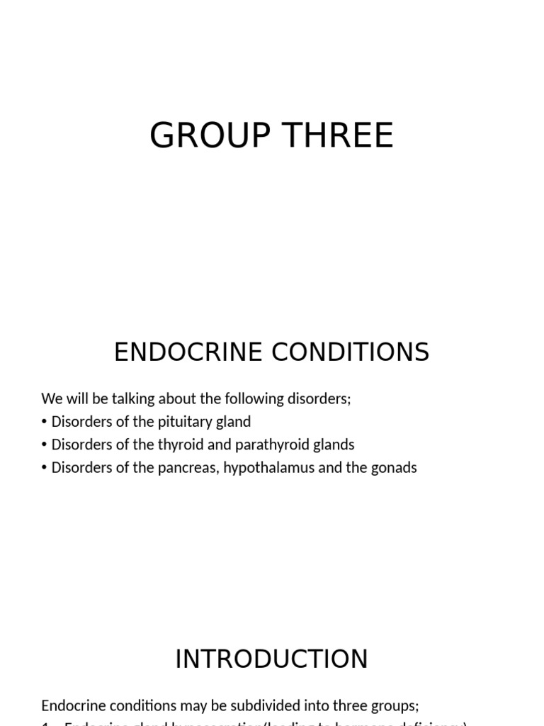 Endocrine Disorders Overview and Types | PDF | Thyroid | Endocrine System
