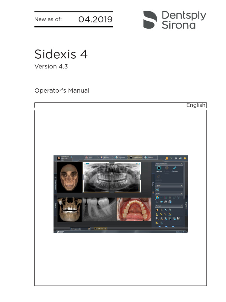 Sidexis 4 Operator's Guide | PDF | Computer File | Contrast (Vision)