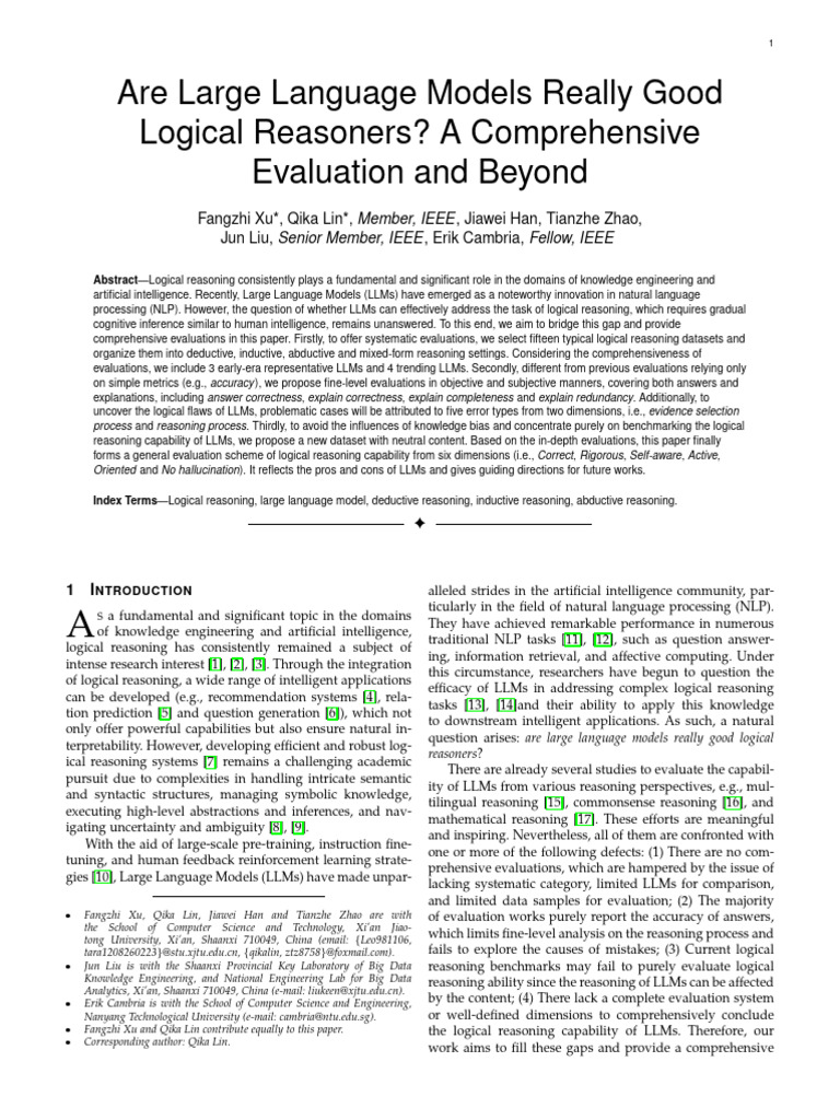 Are Large Language Models Really Good Logical Reasoners? A ... Are Large Language Models Really Good Logical Reasoners? A ...