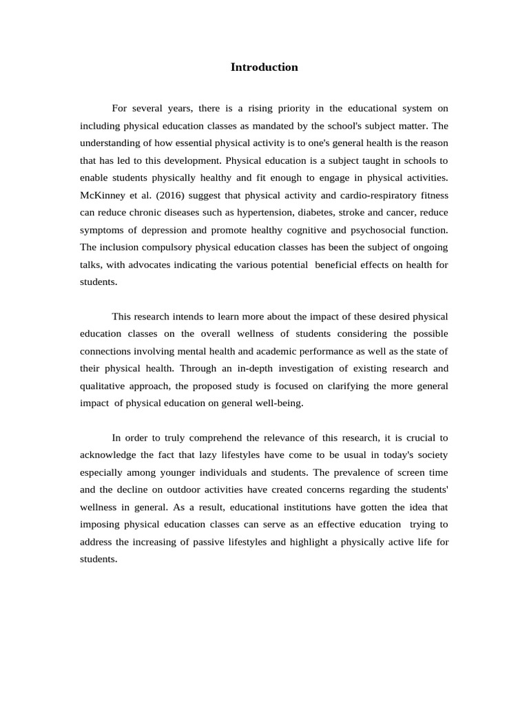 Research Paper | PDF | Physical Education | Qualitative Research