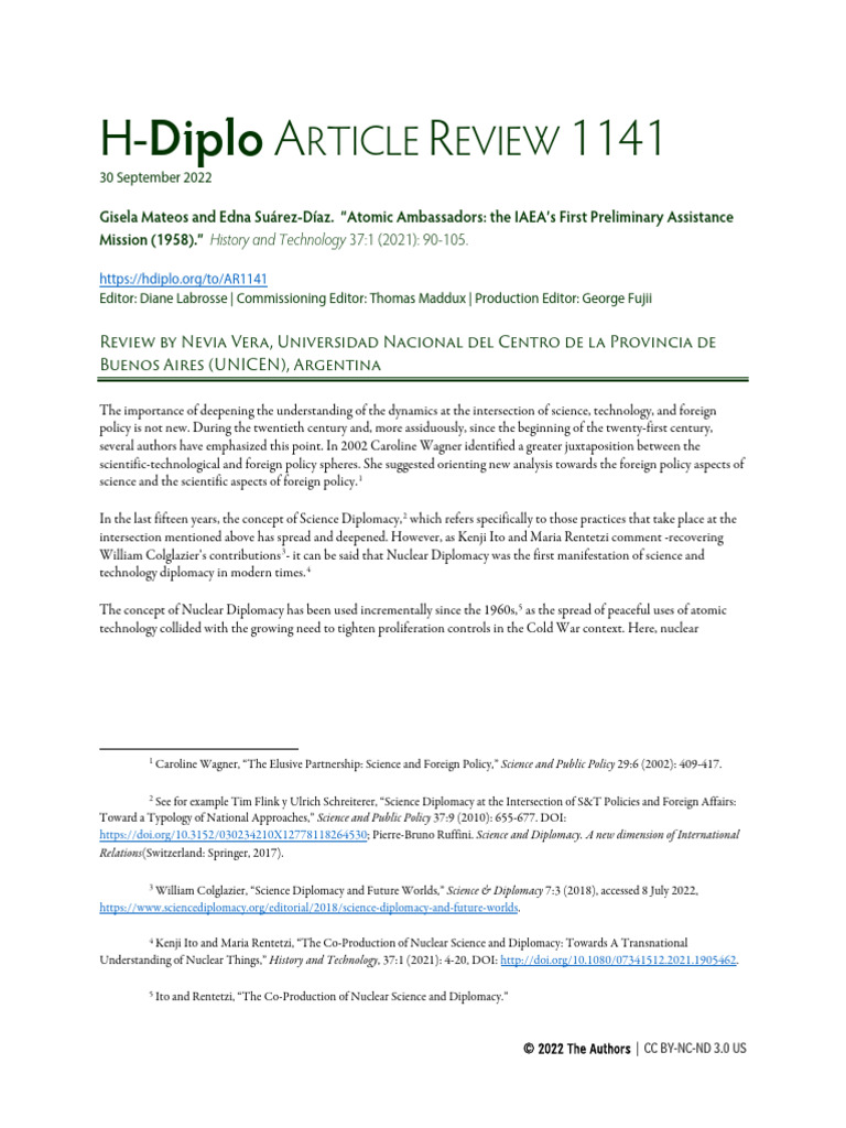 Vera H-Diplo Review | PDF | Nuclear Weapons | Nuclear Proliferation