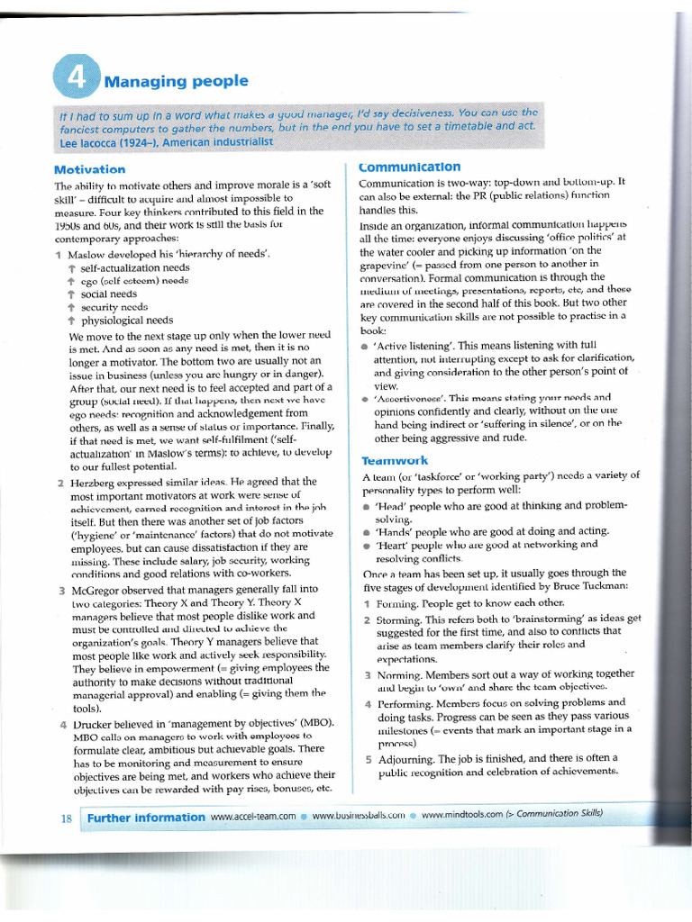 Managing People | PDF