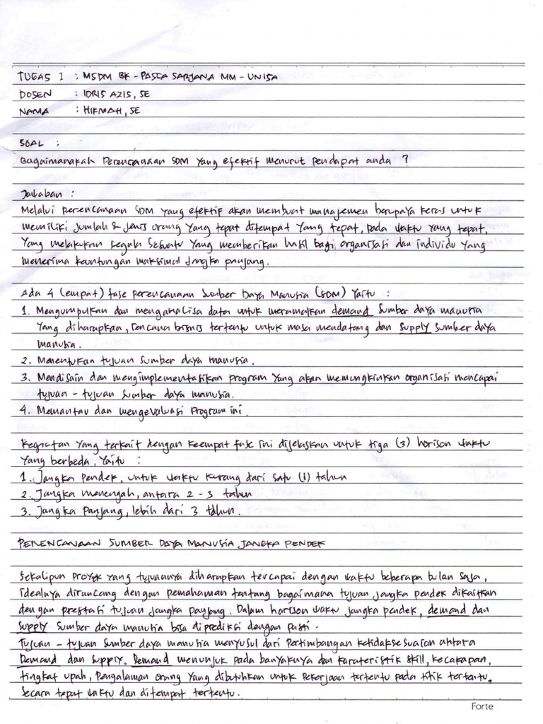 Tugas MSDM | PDF