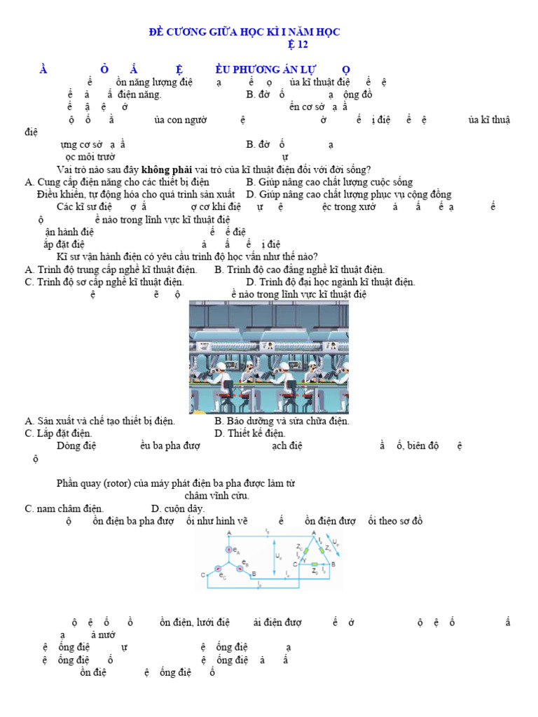 Đề Cương Gki CN 12 GK1-HS | PDF