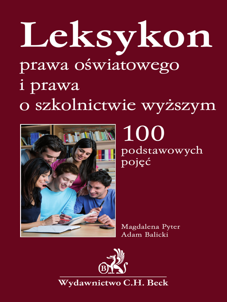 Leksykon. Prawa Oświatowego I Prawa o Szkolnictwie Wyższym. Podstawowych Pojęć. | PDF