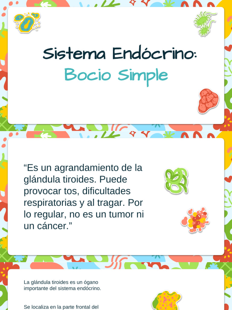 Bocio Simple: Causas y Tratamientos | PDF | Tiroides | Yodo
