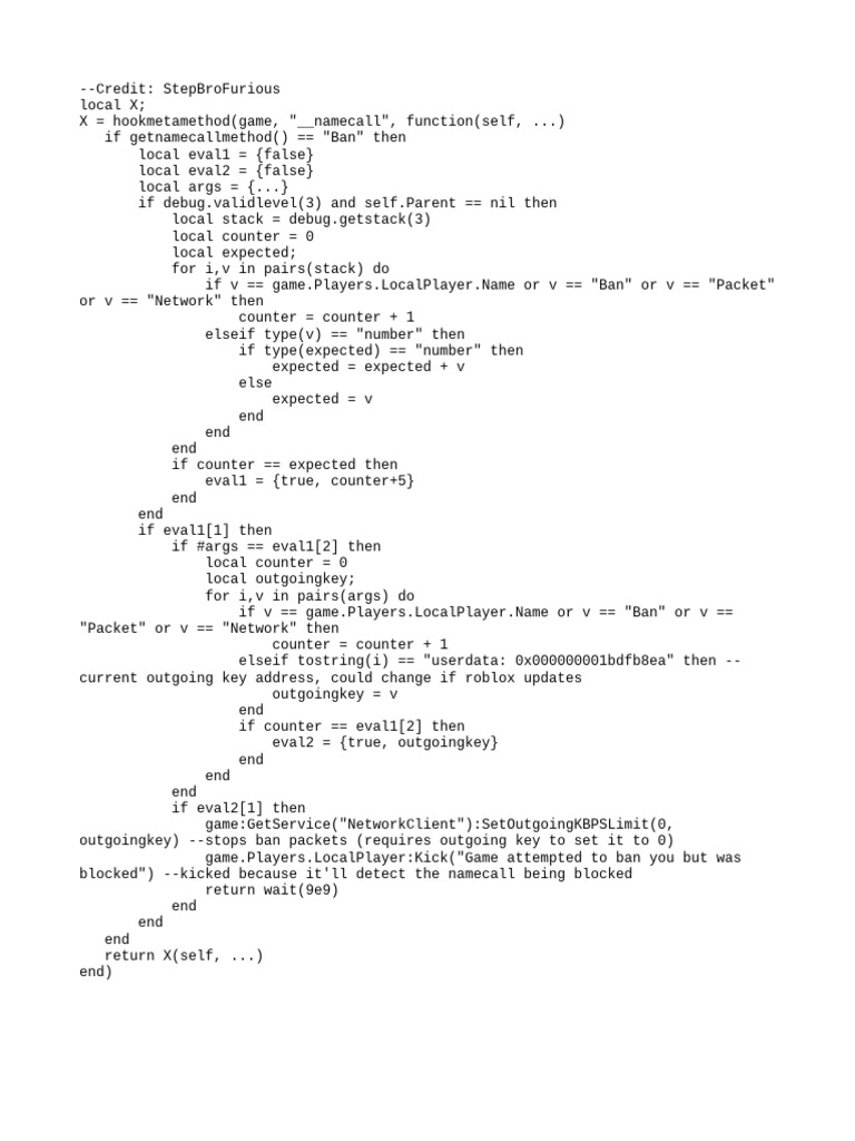Antiban ROBLOXuhhhhh | PDF
