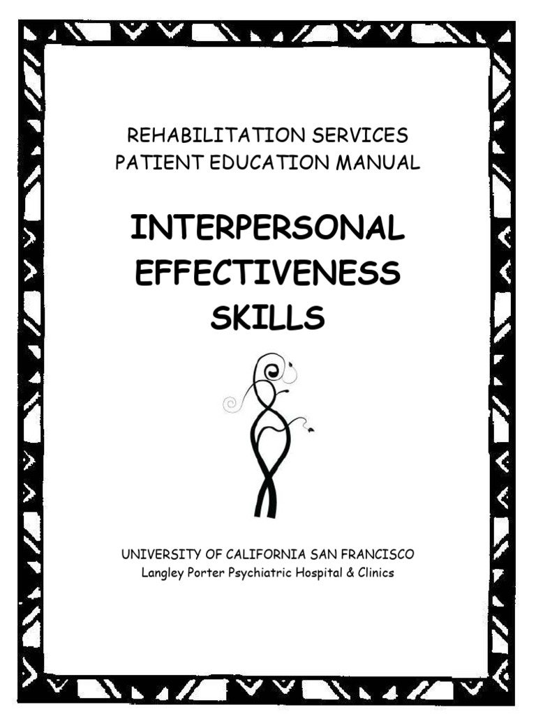 INTERPERSONAL EFFECTIVENESS SKILLS MANUAL E-Version | PDF ...