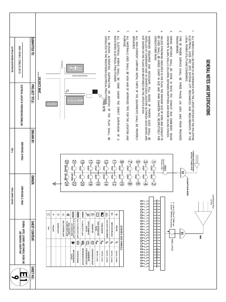 Electrical Plan | PDF | Electric Power | Building Materials