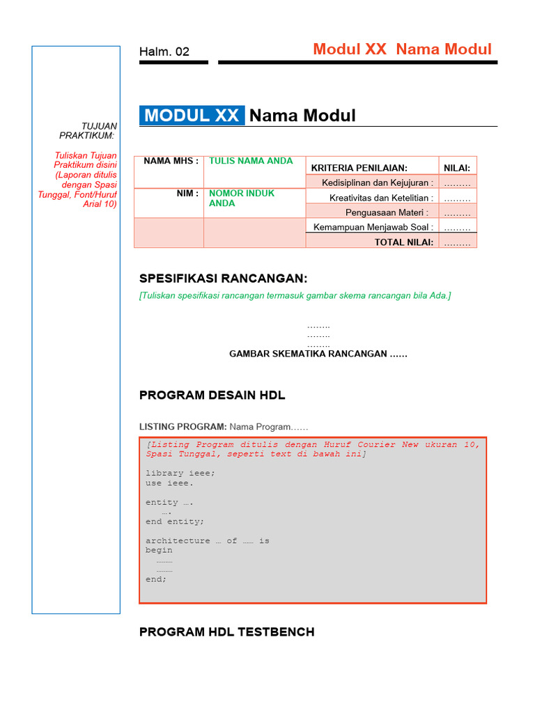 LKM Praktikum NoXX - Nama Modul (Nama Lengkap Mahasiswa) - 1 | PDF
