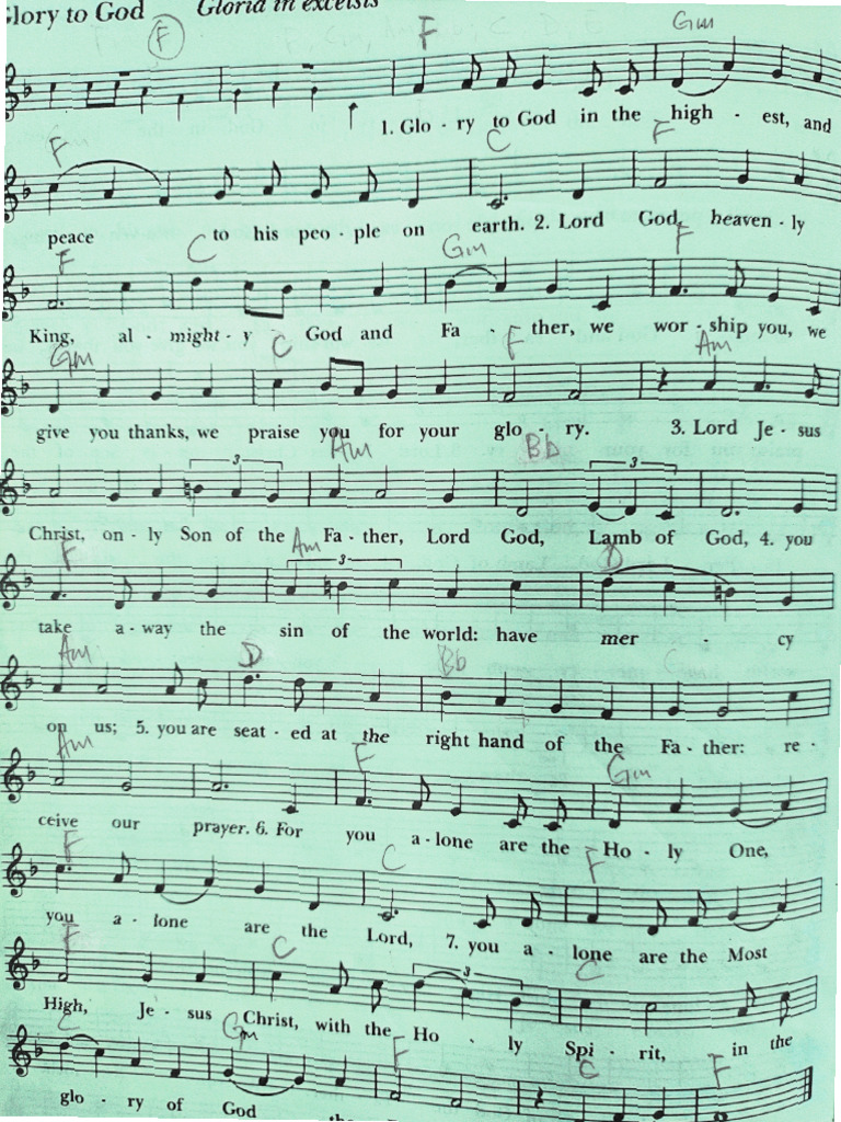 Glory To God Lead Sheet | PDF