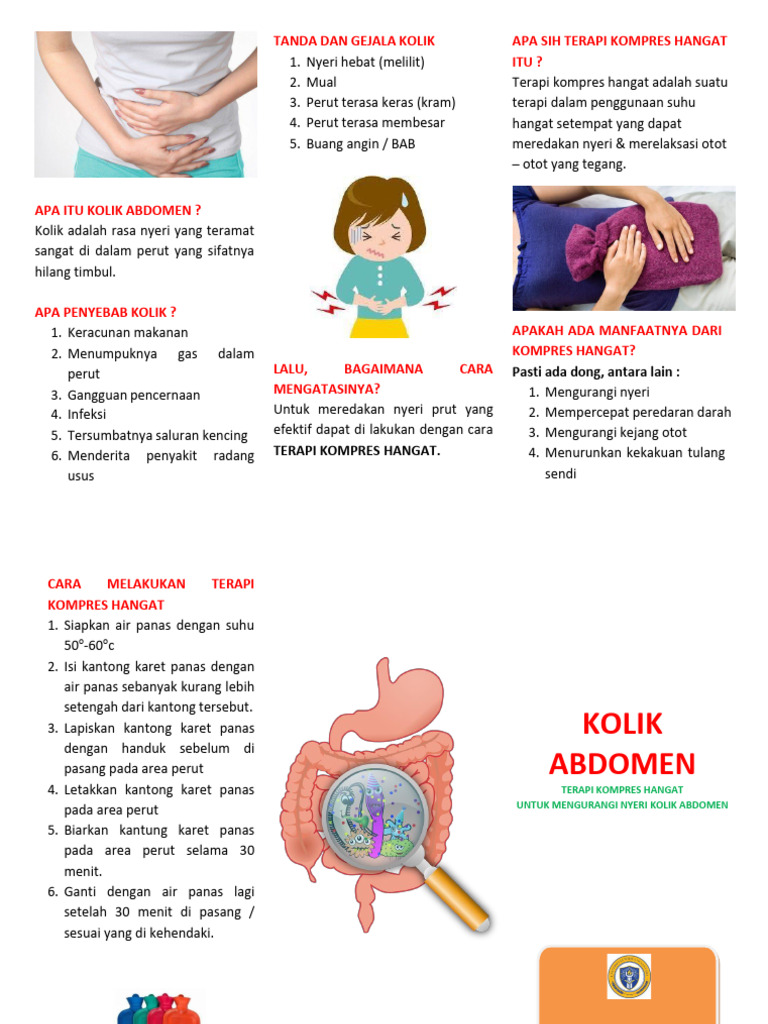 Leaflet Kompres Air Hangat Colic Abdomen | PDF
