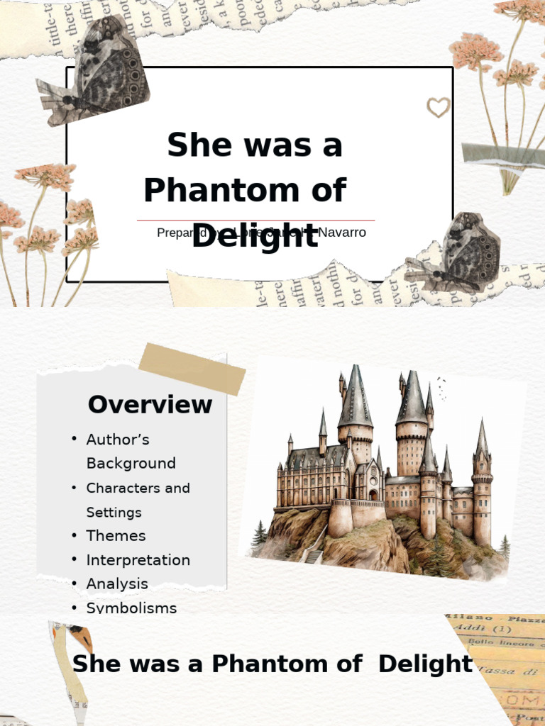 She Was A Phantom of Delight | PDF | Poetry | Love