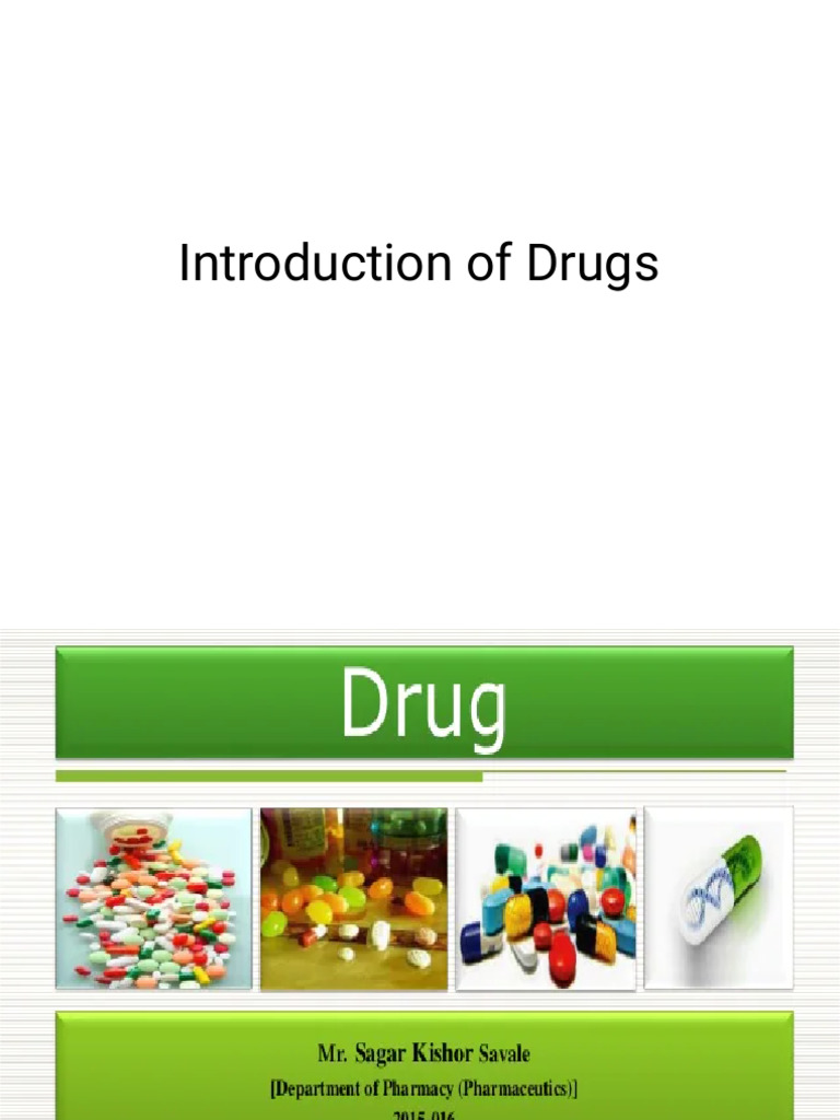 Introduction of Drugs | PDF
