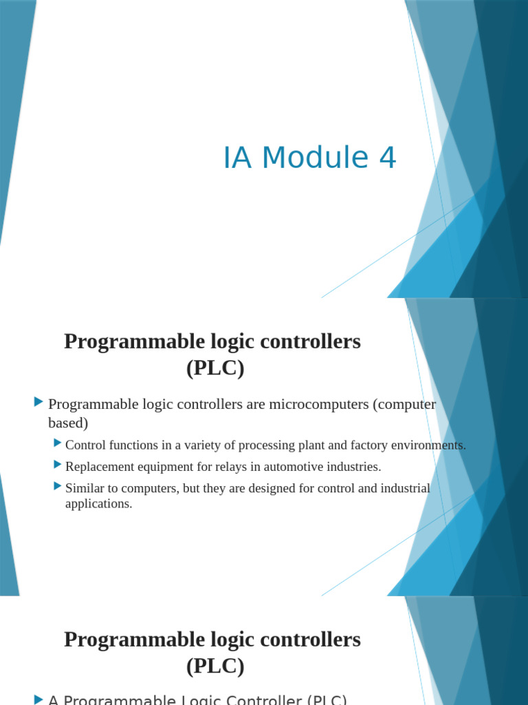Module 4-1 | PDF | Programmable Logic Controller | Relay