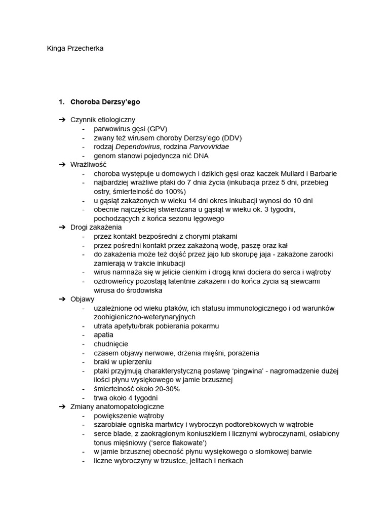Zad. 4 - Choroby Ptaków | PDF
