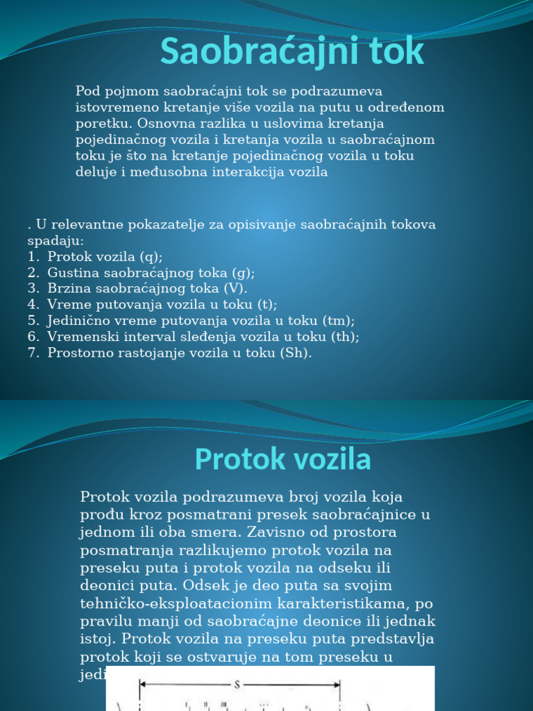 Saobraćajni Tok | PDF