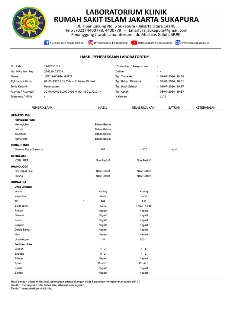 Lab St. Rachma | PDF