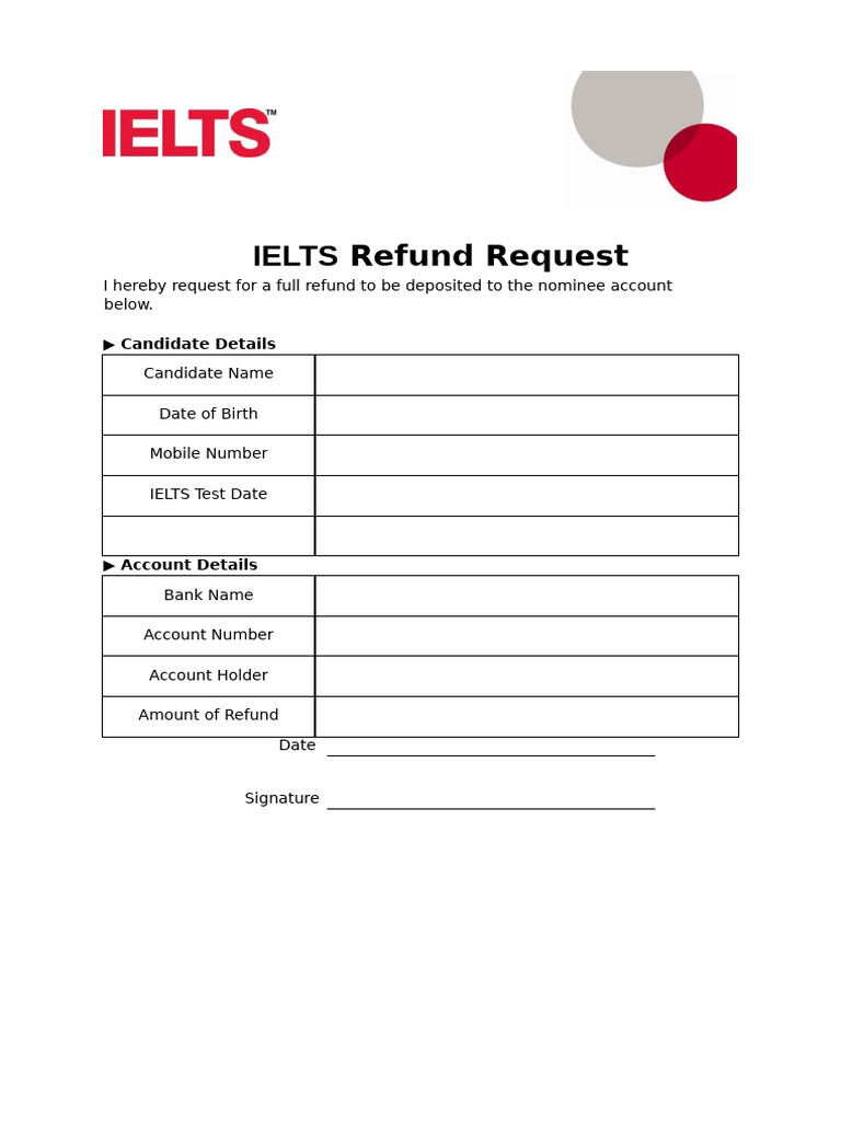 대리인 Refund form | PDF | Law
