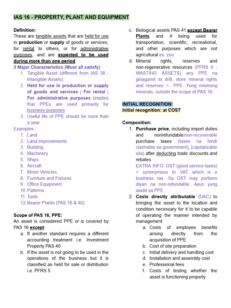 Ppe PDF | PDF | Depreciation | Book Value