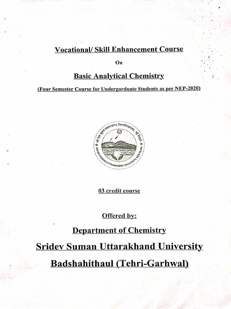 In729883chemistry Vocational | PDF