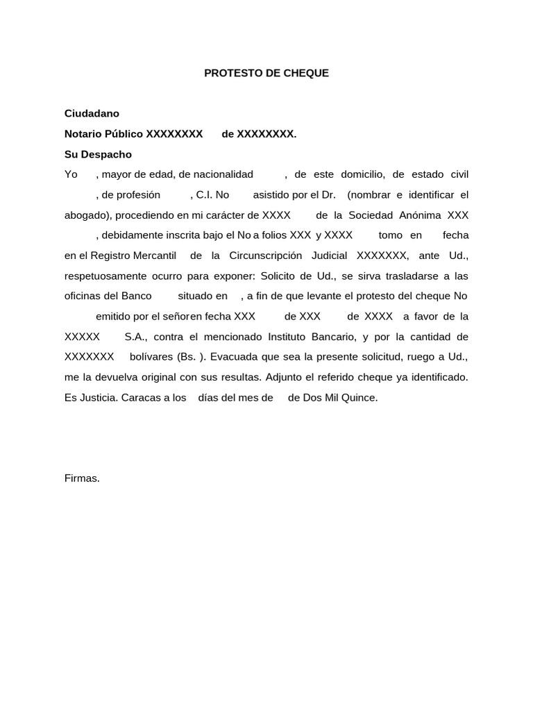 Protesto de Cheque en Caracas 2015 | PDF | Política