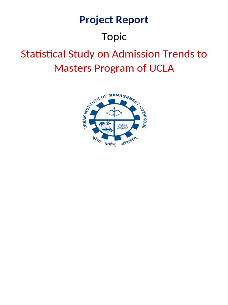 QT Project Sample | PDF | Errors And Residuals | Coefficient Of Determination