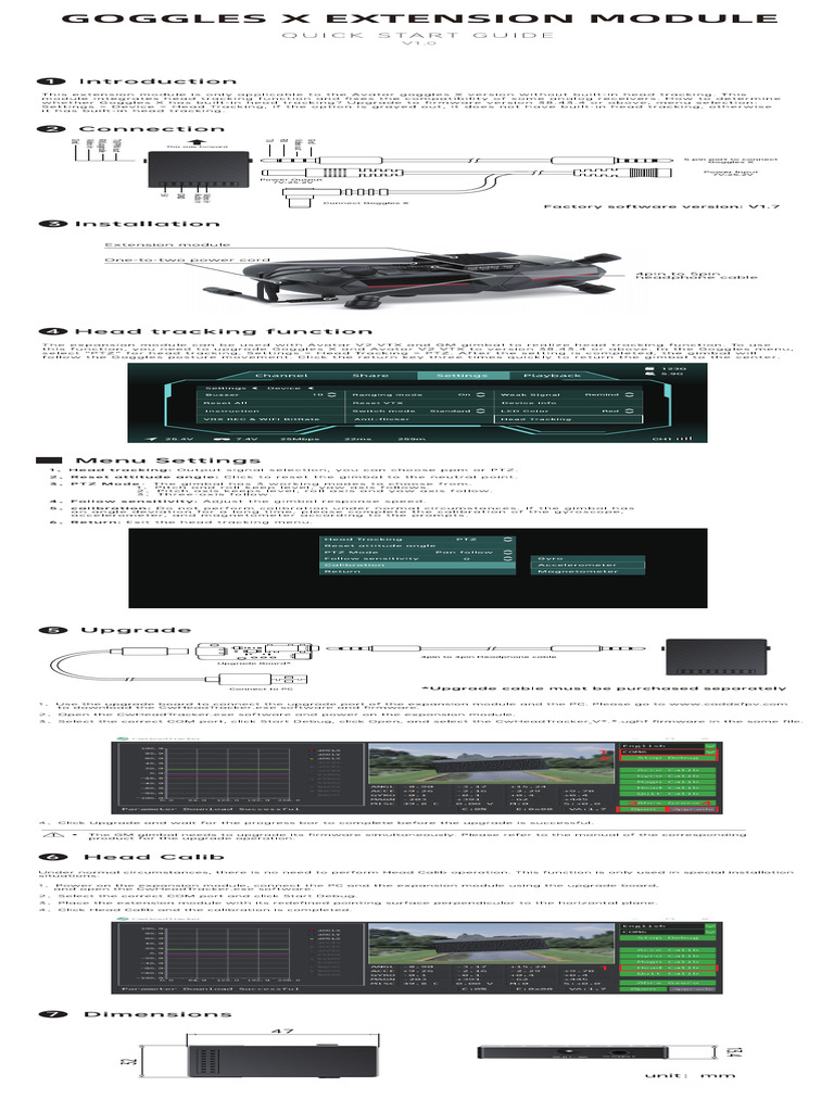 Goggles X Extension Module V1.0 | PDF