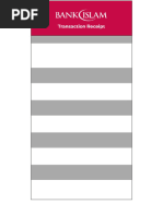 Sample Bank Header | PDF