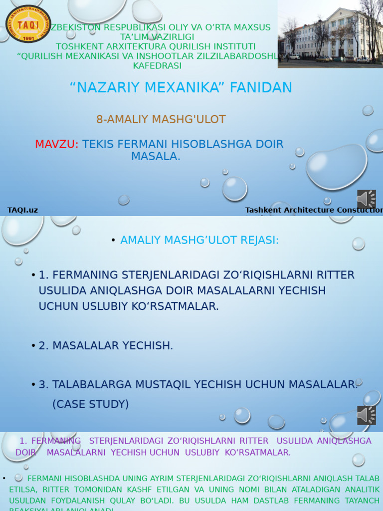 8 Amaliy Mashg'Ulot | PDF