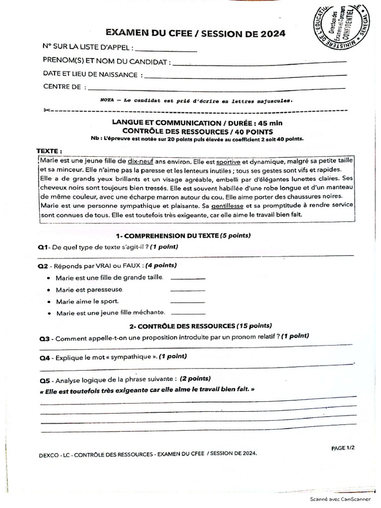 Cfee 2024 | PDF
