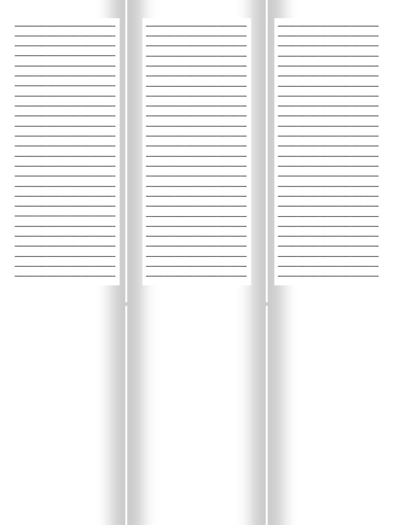 Plantillas de Tríptico en Blanco | PDF