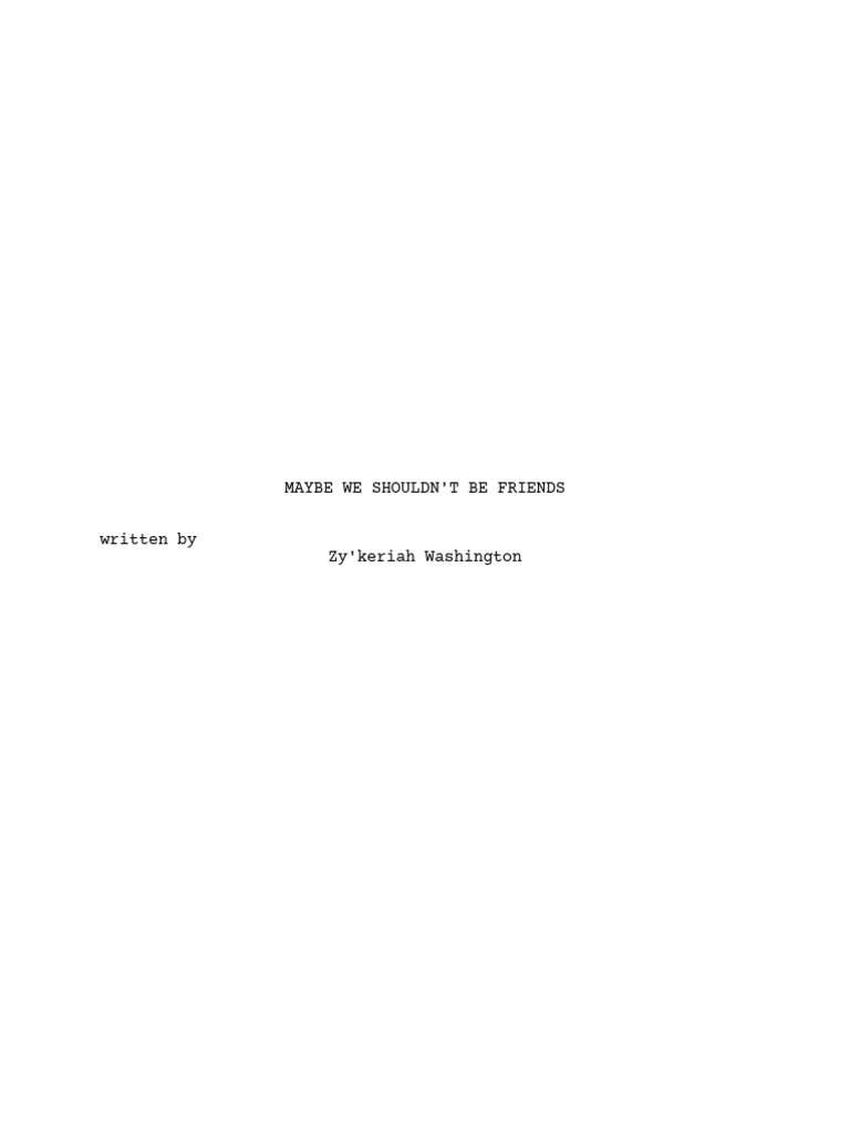 MAYBE WE SHOULDN - T BE FRIENDS (Default Document) | PDF | Language ...
