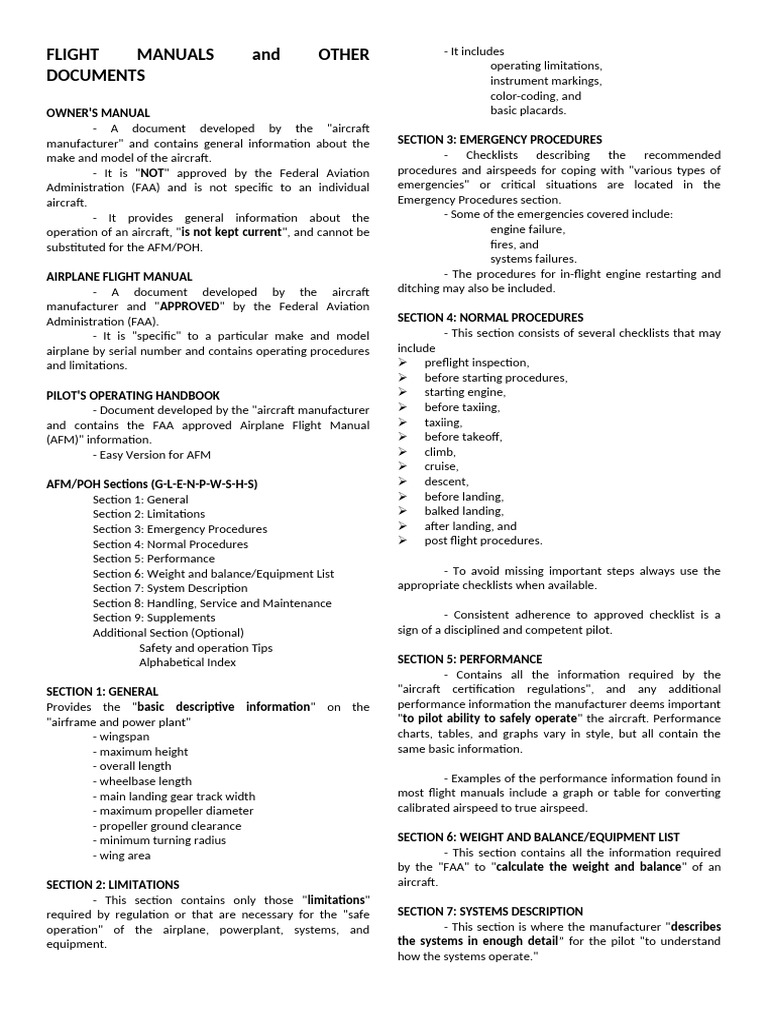 Divine Review FLIGHT MANUALS and OTHER DOCUMENTS | PDF | Aviation | Aircraft