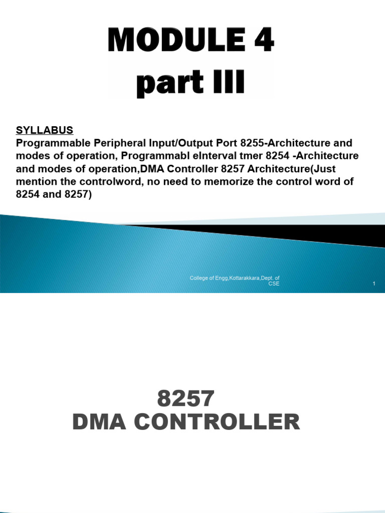 Module4 Part 3 | PDF | Input/Output | Electronics