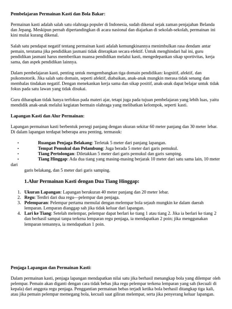 Bahan PPT PJOK Penjas | PDF