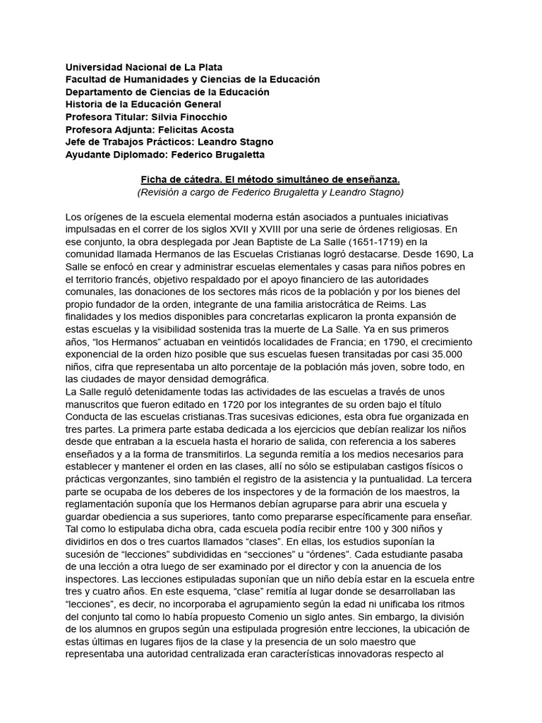 El M-Todo Simult-Neo de Ense-Anza. | PDF | Escuelas | Enseñando