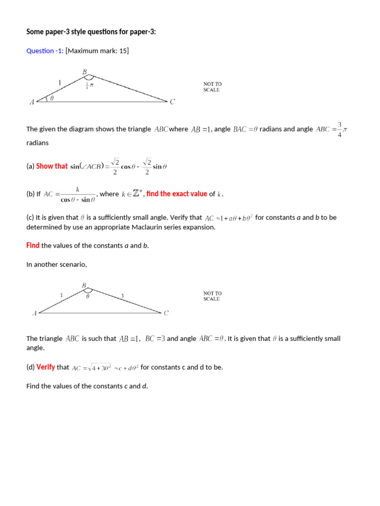 Paper-3 Triangle Questions and Solutions | PDF | Teaching Methods ...